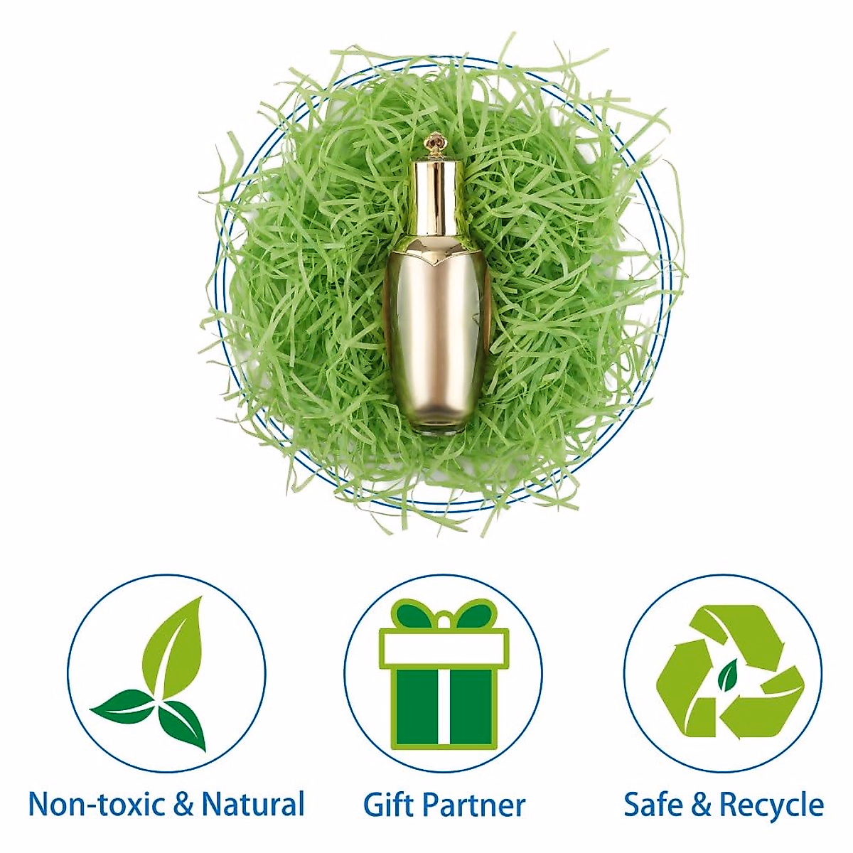 BoxSkivra 4 OZ Pink Crinkle Paper Shredded Paper for Gift baskets Filler Paper Shred for Gift Wrapping Crinkle Cut Paper Shred Filler for Easter Basket Grass, Christmas, Birthday, Mother's Day