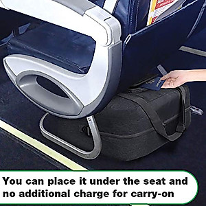 WANDF for Spirit Airlines 18" Foldable Travel Duffle Bag Weekender Bags Carry on Bag for Women Girls (C-Dark Grey Denim)