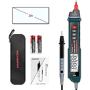 Pen Type Digital Multimeter, Electrical Tester with NCV,AC/DC Voltmeter Ammeter Ohmmeter, Resistance, Live Line Digital Testers with Backlit and Flashlight