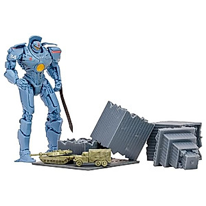 Pacific Rim McFarlane Toys Gipsy Danger (Jaeger) 4" Scale Figure Playset with Comic