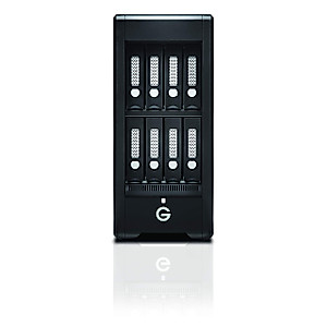 G-Technology 144TB G-Speed Shuttle XL Thunderbolt 3 with ev Series Bay Adapters – Transportable 8-Bay Raid Storage Solution - 0G10819-1