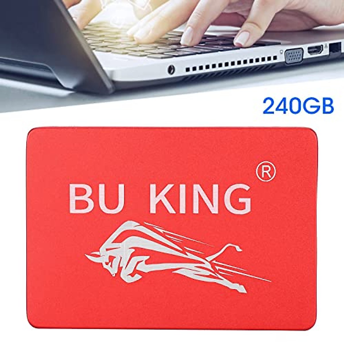 Qinlorgo Solid State Hard Disk, Powerful Computer SSD Portable Plug and Play for Laptops(#4)