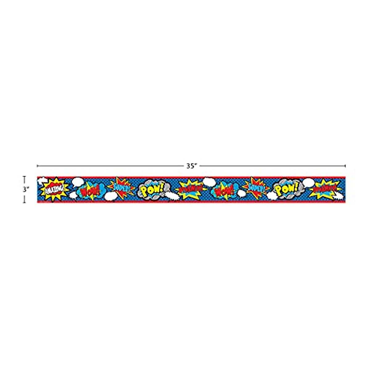 Teacher Created Resources Superhero Straight Border Trim (5586)