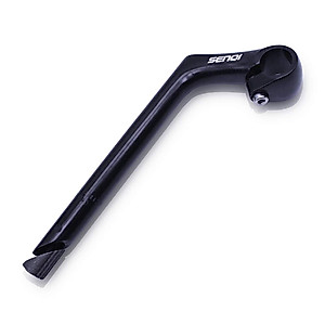 SENQI 22.2×25.4mm Electroplating Gooseneck Stem Aluminum Alloy Stems with Teeth BSB040(80×220×240,Silver)