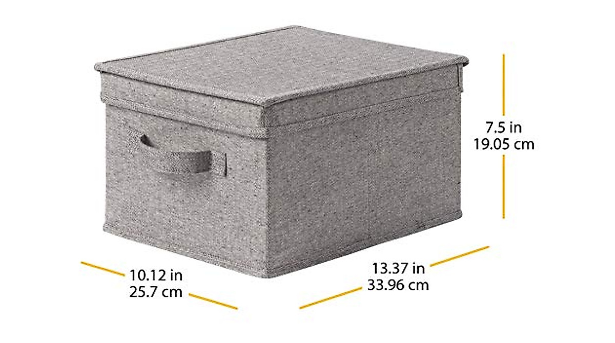 Whitmor Storage Box with Lid - Dust-Proof & Stackable Organizer