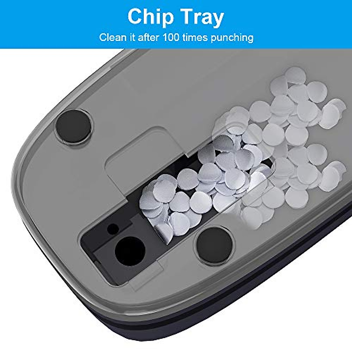 3 Hole Puncher for Paper, AFMAT Electric Hole Punch 3 Ring, 20-Sheet Paper Punch, AC or Battery Operated 3 Hole Puncher, Effortless Punching, Long Lasting Paper Punch for Office School Studio, Gray