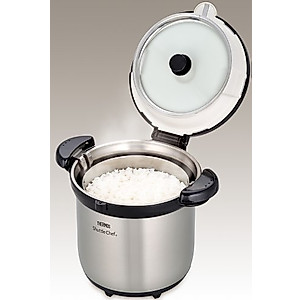 THERMOS Vacuum Insulation Cooker Shuttle Chef 4.5L Clear stainless KBG-4500 CS (Japan import)