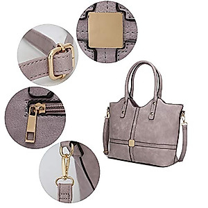 Mia K Collection Crossbody Bags for Women Purses and Handbags, Shoulder Strap, PU Leather Top-Handle Satchel Tote Cognac