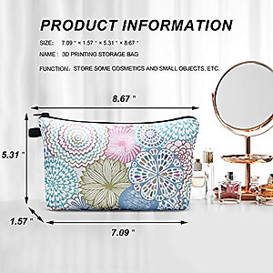 SELLYFELLY Women Cosmetic Bag Travel Makeup Pouch Waterproof Makeup Bag for Purse Portable Toiletry Bag Accessories Organizer