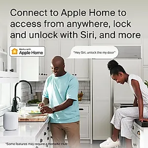 Level Bolt Smart Lock - Smart Deadbolt that Works with Your Existing Lock for Keyless Lock Entry, App-Enabled Bluetooth Lock with Smartphone Access, Compatible with Apple HomeKit