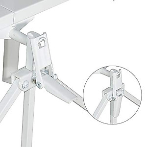 ATAAY Shelf Storage Trolley Trolley Trolley Storage Rack/White