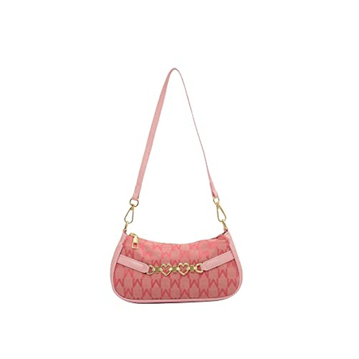 GORGLITTER Women's Mini Heart Shoulder Bag Hobo Tote Handbag Pink One Size