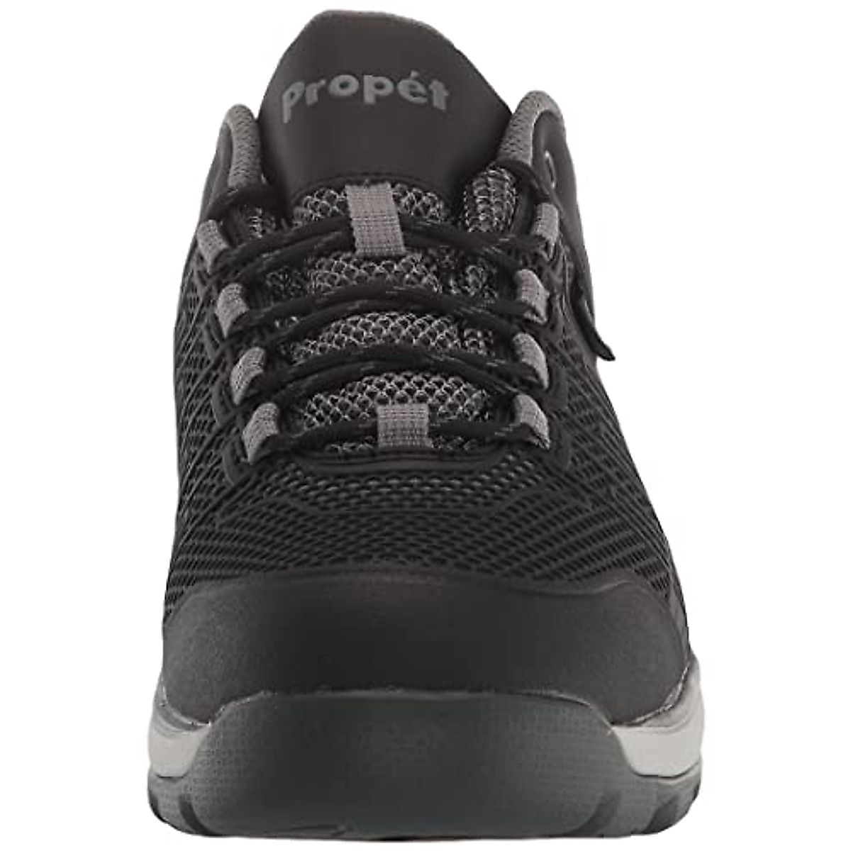 Propét Mens Vestrio Hiking Shoe, Black/Grey, 9 XX-Wide US