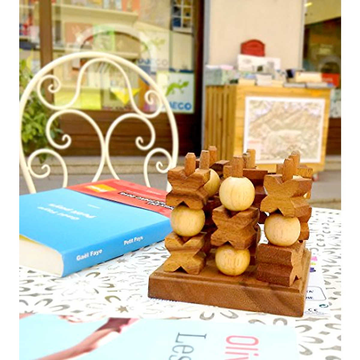 Logica Puzzles Art. Tic-Tac-Toe 3D - Board Game in Fine Wood - Strategy Game for 2 Players - New 3D Strategies