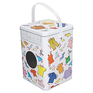 Laundry Detergent Container Laundry Powder Bin with Perspective Lid Washing Powder Storage Tin Large Capacity Storage Box for Pods Tablets