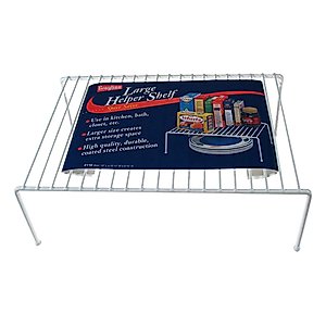 Panacea Grayline 40110, Large Kitchen Helper Shelf, White