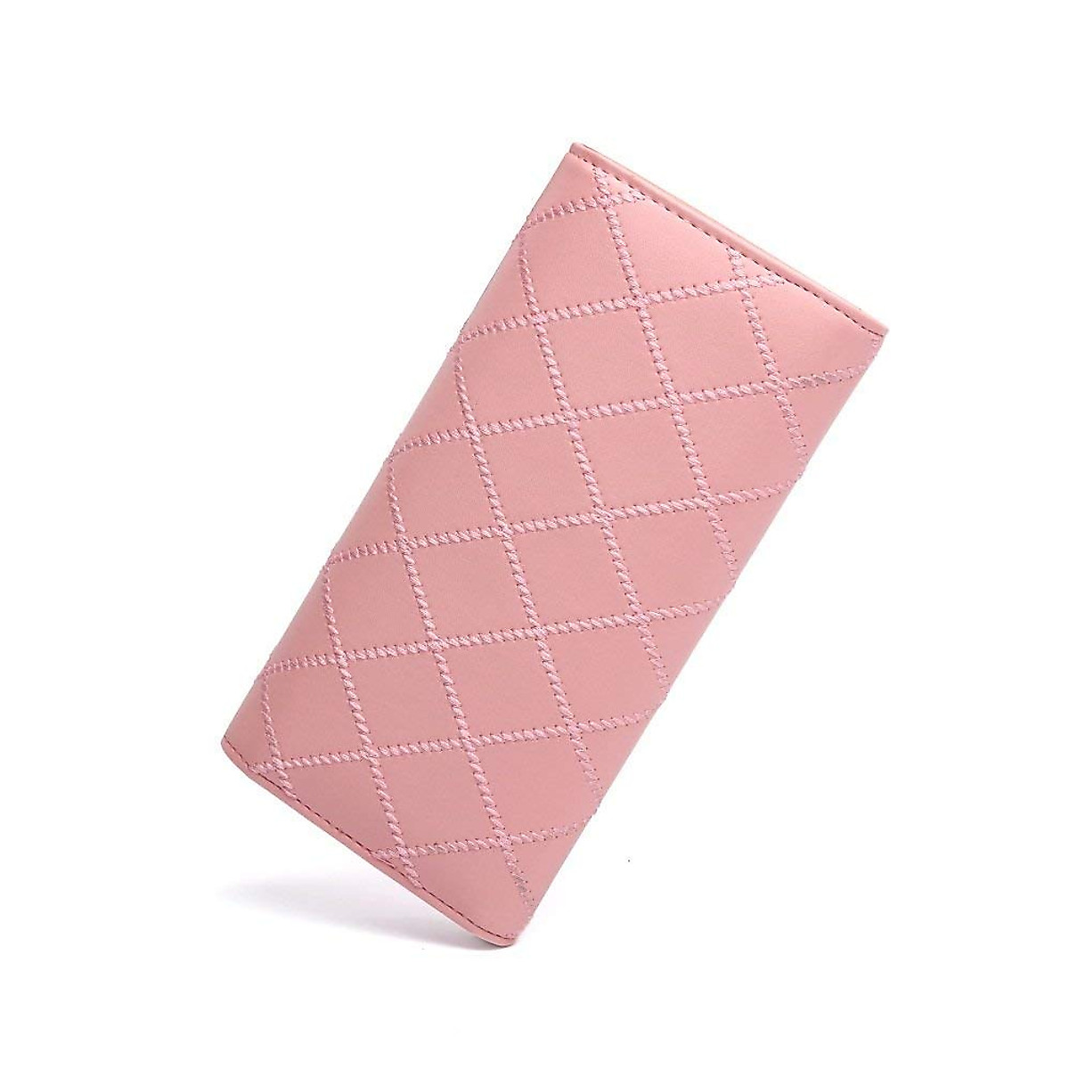 Xeminor Wallet Women's 3 Fold Wallet Ladies Long Wallet Ladies Gift Large Capacity Ladies Wallet Multi-function PU Leather Wallet 1Pcs Pink