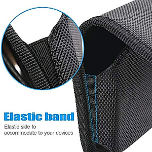 AH Military Grade Phone Holster Men Cell Phone Holsters Belt Case with Loop Cell Phone Nylon Clip Magnetic Pouch For Android Galaxy iPhone 12 Pro Max 6+ 7 Plus 8 Plus Holster Fit Commuter Case (Large)