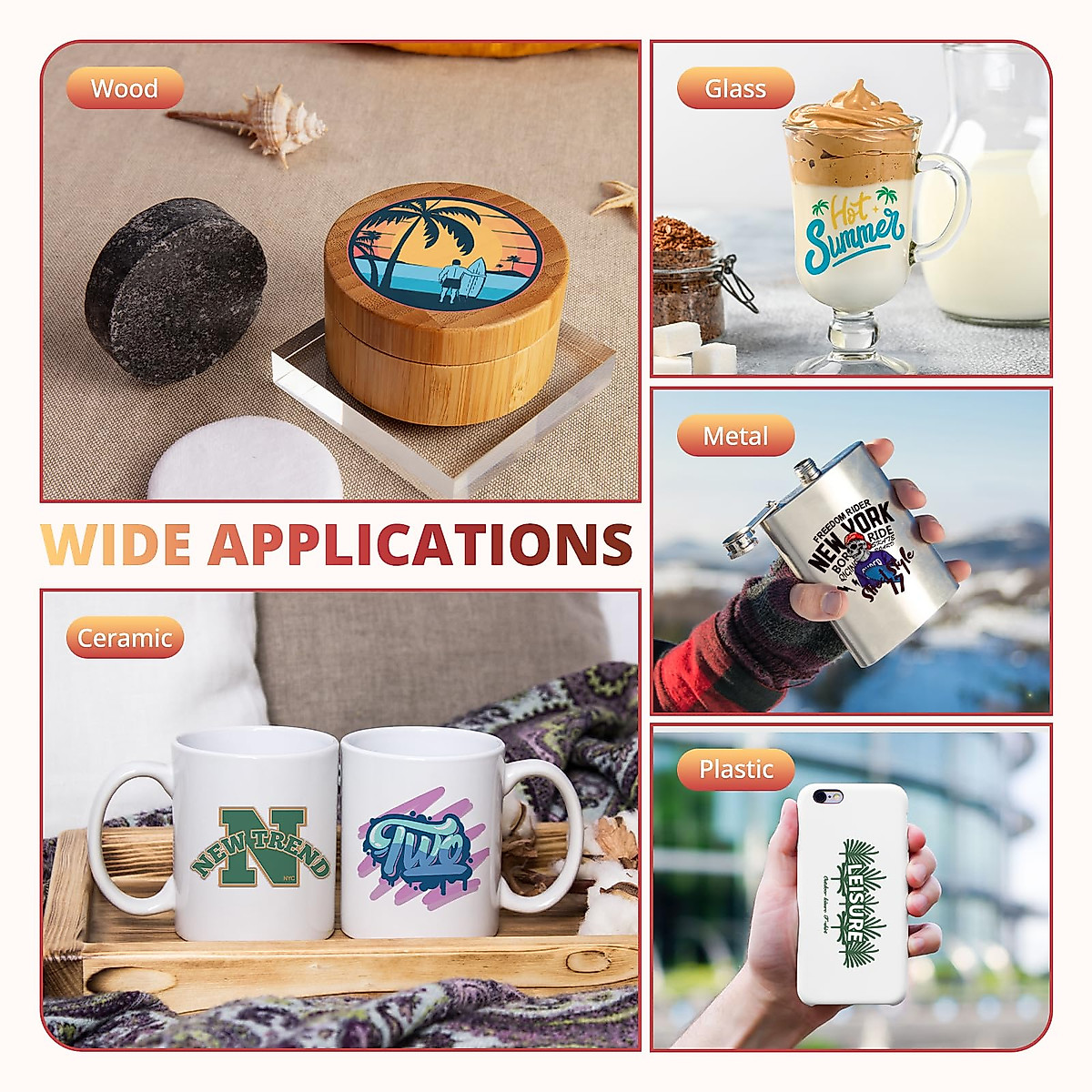 YRYM HT Clear Vinyl Transfer Paper Tape Roll-12 x 50 FT w/Alignment Grid Application Tape for Silhouette Cameo, Cricut Adhesive Vinyl for Decals,Signs, Windows, Stickers