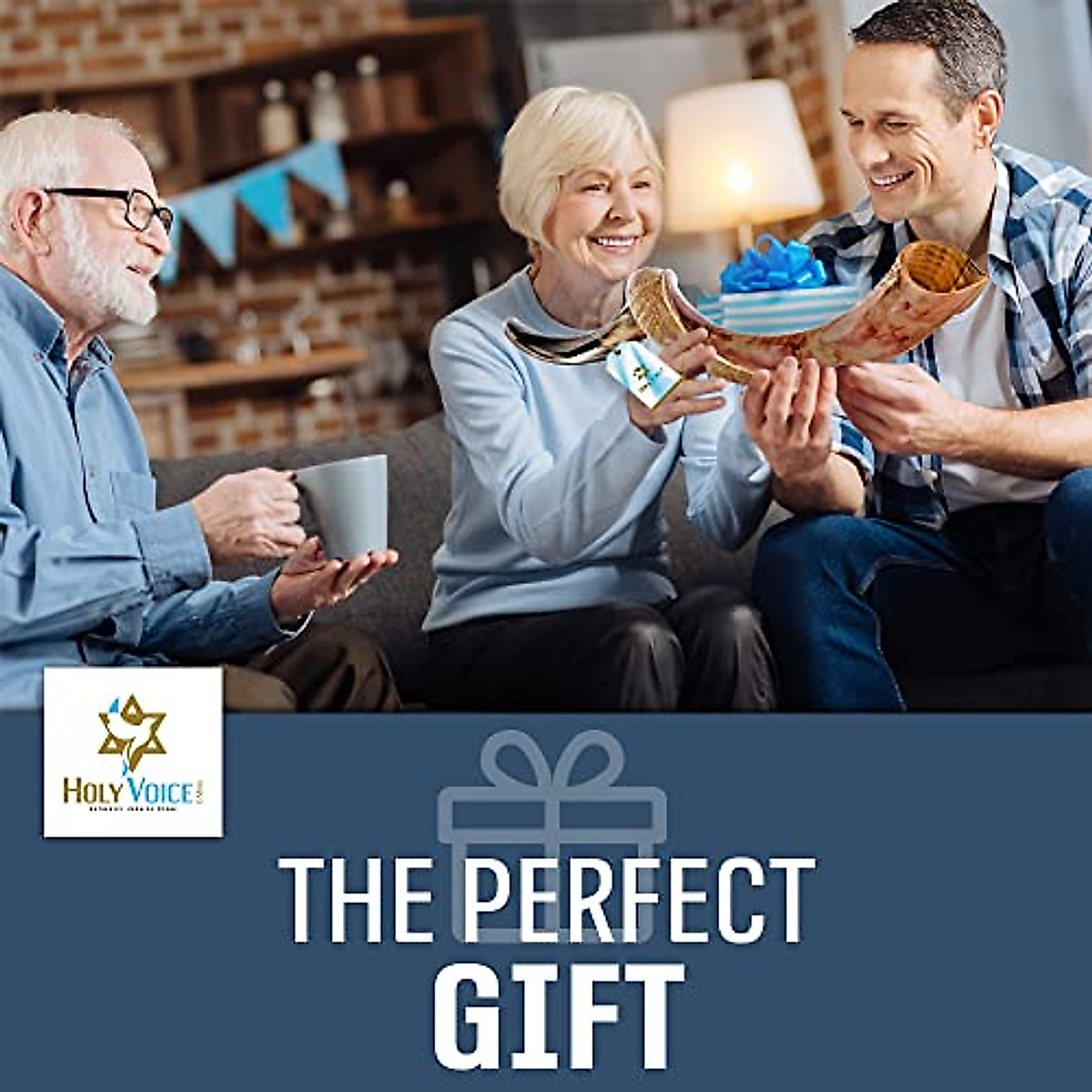 Kosher Kudu Shofar Horn from Israel – Traditional Half-Polished Yemeni Shofar Includes Carrying Bag, Brush and Blowing Guide - Holy Voice Easy Blowing Ancient Musical Instrument (24"-28")