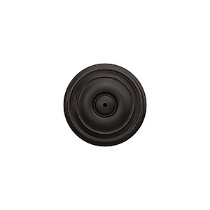 Schlage F40 GEO 716 Georgian Door Knob, Bed & Bath Privacy Lock, Aged Bronze