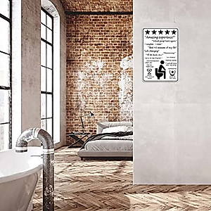 CrazySign Funny Bathroom Poop Here Sign Bathroom Wall Decor 8 x 12 Inch - Good Humor For Bathroom User (208)