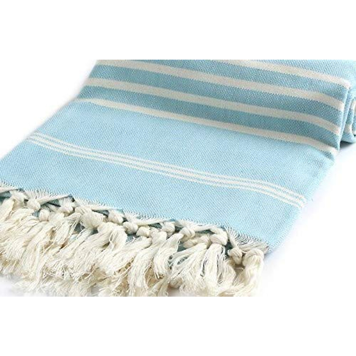 Cacala Turkish Hand Loomed Towels Peshtemal Highly Absorbent Quick and Easy Dry Soft and Comfortable for Shower, Spa, Pool, Gym and Yoga 100% Cotton Sultan Series, 37" x 70"
