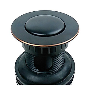 Builders Shoppe 2320TB Bathroom Faucet Vanity Sink Plastic Pop-Up Drain Assembly with Overflow Oil Rubbed Bronze Finish