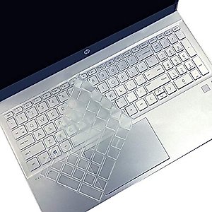 Keyboard Cover for HP 15-EH Laptop 15.6" Model 15-eh0010nr 15-eh0015cl 15-eh0095nr 15-eh0097nr eh0177ng |2021 HP Pavilion 15.6" Laptop Model 15-eg 15z-eh 15-eg0154ng US Layout Keyboard Cover -TPU