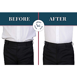 World's Best Shirt Stays for Men Police and Military-Heavy Duty-Made in USA (Original Style)(Back the Blue LEO Edition) 1 Pair of Shirt Keepers/Garter