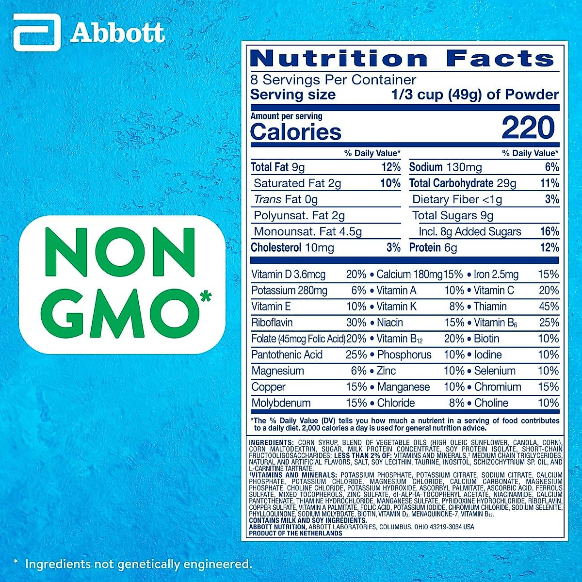 PediaSure Grow & Gain With Immune Support Shake Mix Powder, Kids Protein Shake, Vanilla, 14.1 oz Can, Pack of 3—24 Servings