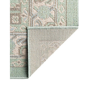 Unique Loom Whitney Collection Area Rug - Milano (4' 1" x 6' 1" Rectangle, Mint/ Ivory)