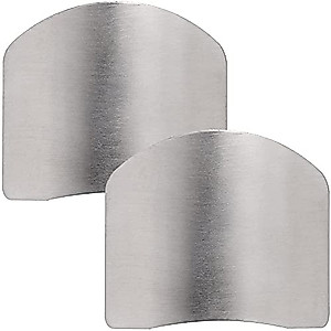 okdeals Finger Guards Household Fruit Vegetable Tool Kitchen Gadgets Chopping Stainless Steel Cutting Protection(Single Finger)