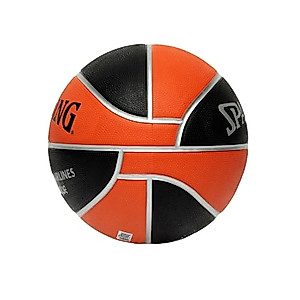 Spalding United Sports Unisex - Adult Euroleague Varsity TF-150 Sz5 Ball, Black/Orange, 7