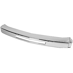 ECOTRIC Impact Bar Compatible with 2007-2013 Chevy Silverado 1500 2500 3500 Pickup Front Bumper Impact Face Bar Chrome Steel Replace For GM1002831 15941850