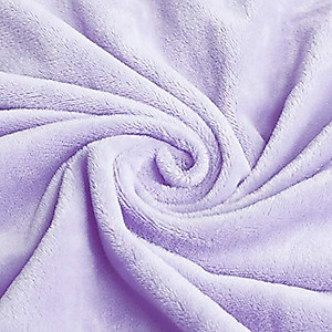 TL Care Heavenly Soft Chenille Fitted Crib Sheet 28" x 52", Warm and Cozy Neutral Chenille Sheet, Lavender, for Boys and Girls, Fits Crib and Toddler Bed mattresses