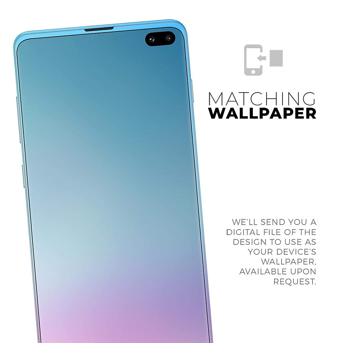 DesignSkinz Subtle Tie-Dye Tone Protective Vinyl Decal Wrap Skin Cover Compatible with The Samsung Galaxy S20 (Screen Trim & Back Glass Skin)