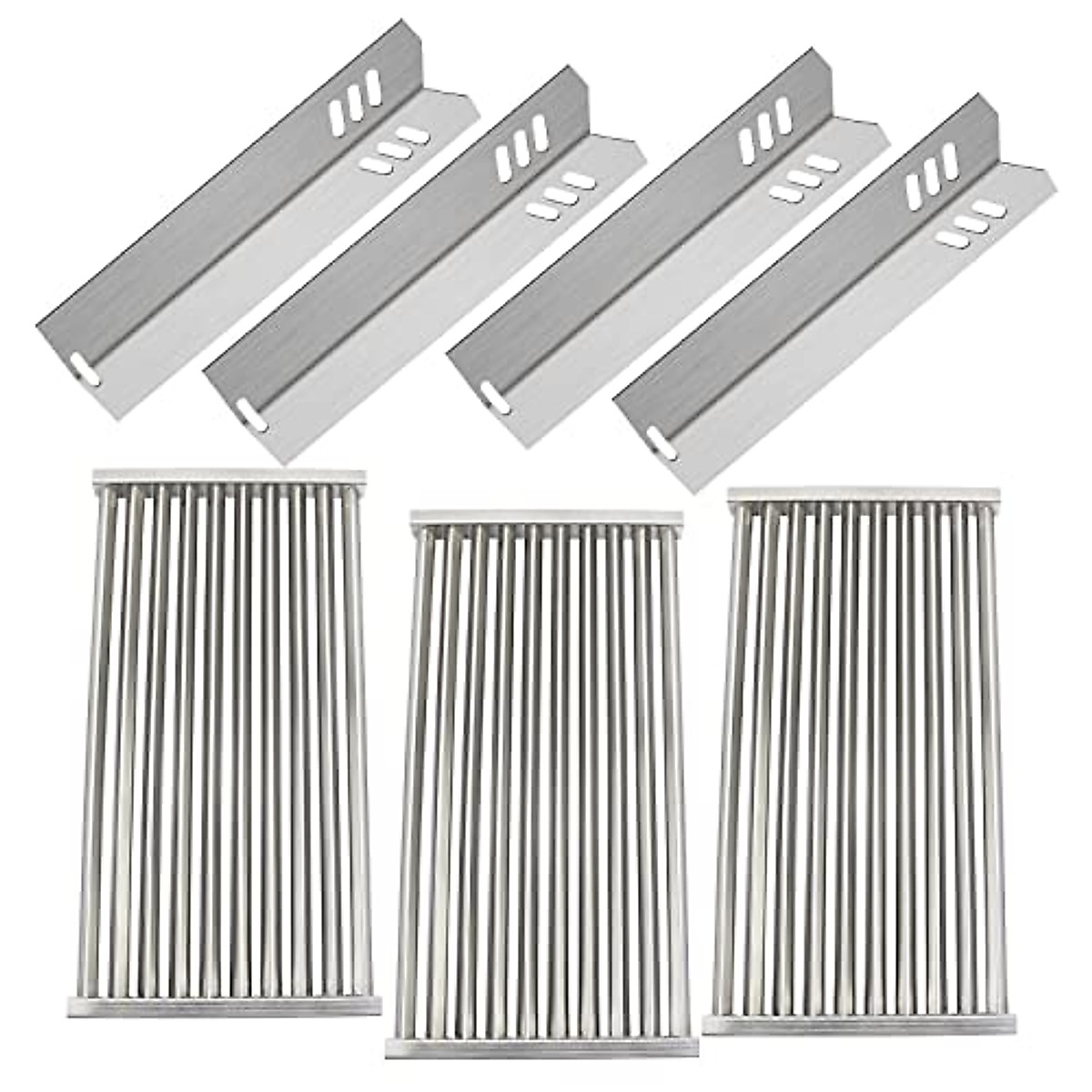 Kalomo 16”Grill Grate Replacement Heat Plates Shield BBQ Gas Grill Parts for 4 Burner Dyna-Glo DGF493BNP DGF493PNP DGB494SPB, Kenmore 146.23678310 146.23681310 146.23679310, Backyard BY13-101-001-12