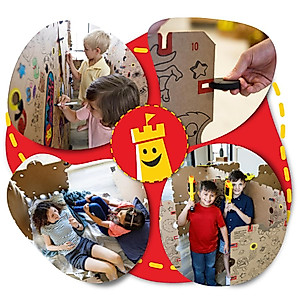 Make-A-Fort Explorer Kit - Build Really Big Forts for Kids - Endless Play for Ages 4 and Up - Build Incredible Forts, Mazes, Tunnels, and More - Durable, Reusable, and Made in USA