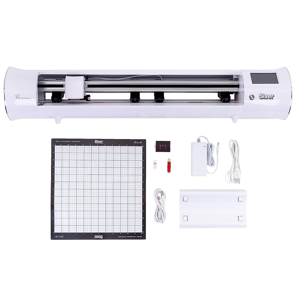 Siser Romeo High-Definition Cutter - 24" Professional Cutting Machine for Vinyl, Paper, and More – WiFi Compatible with Windows & Mac - Includes Leonardo Design Studio Software, Roll Holder Accessory