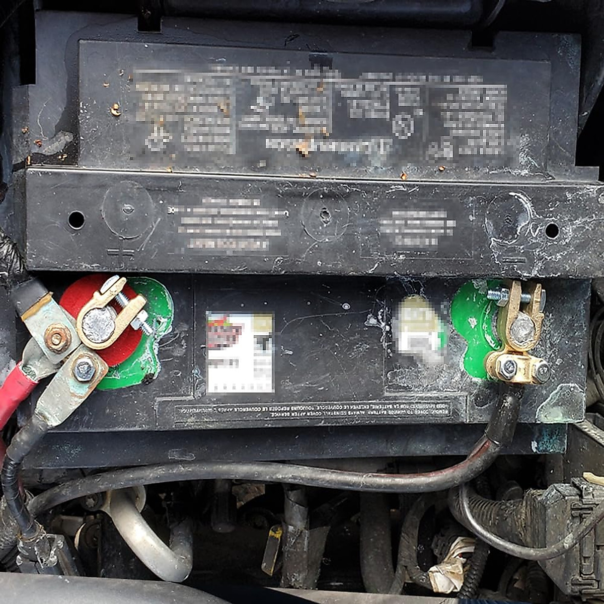 Ampper Brass Battery Terminals Connectors Clamps, Top Post Battery Terminal Protector Set for Marine Car Boat RV Vehicles (1 Pair)