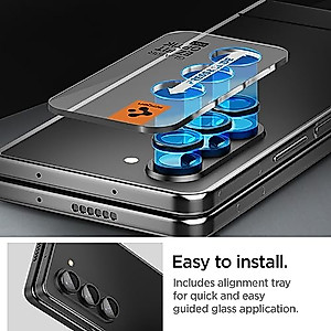 Spigen Camera Lens Screen Protector [GlasTR Optik Pro] designed for Galaxy Z Fold 5 - Black [2 Pack]