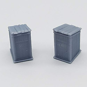 Outland Models Railway Scenery Old West Accessory Outhouse x2 1:160 N Scale