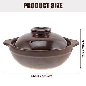 Cookware Japanese Tools Stew Pots with Lids Ceramic Cooking Pot Casserole Clay Pot Soup Cooking Clay Pot Kitchen Stockpot Earthenware Cooking Pot Home Stew Pot Stove