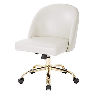 OSP Home Furnishings Layton Office Chair, Cream
