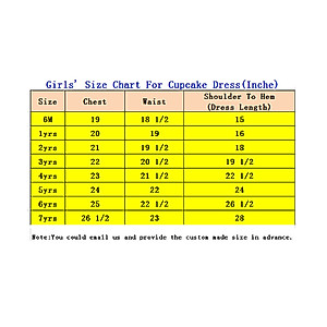 Junguan Infant Girls Wedding Party Gowns Newborn Pageant Tutu Cupcake Dress 6 US Yellow