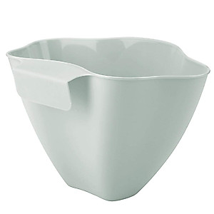 Cupboard Door Hanging Mount Kitchen Trash Bin Without Lid Garbage Kitchen Cabinet Hanging Flower Shape Trash Can(Gray)