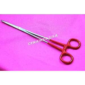 1 German Grade 10" Hemostat Forceps LOCKING CLAMP STRAIGHT Jaw Instruments-(CYNAMED BRAND)