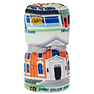 Hallmark Gilmore Girls Stars Hollow Map Blanket, 50" x 60", Gift for Christmas, Birthdays, Mother's Day, Valentine's Day