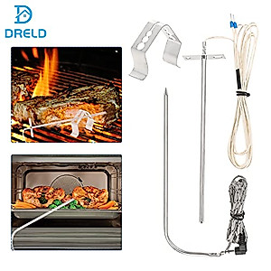 Digital Thermostat Kit, Replacement for Traeger Pro 20/22/34 Camp Chef Wood Pellet Grills - Digital Thermostat Controller Panel Kit with RTD Temperature Sensor and 2 Meat Probes